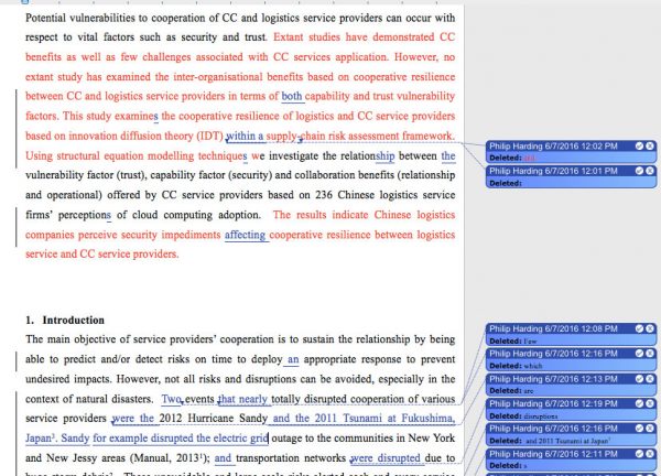 Sample Our Work - Planet Proofreading